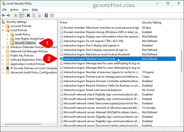 如何使Windows 11在设定的无活动量后自动锁定 - 数字指南