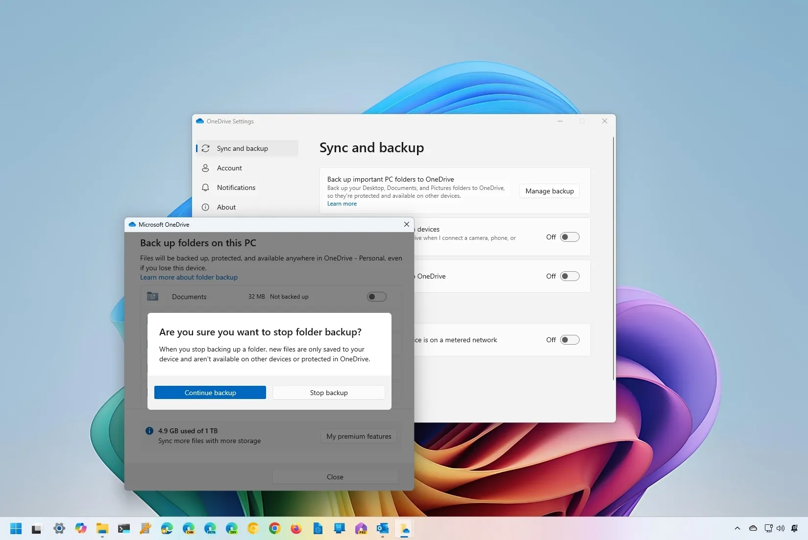 如何在 Windows 11 上禁用 OneDrive 自动文件夹备份 - 数字指南