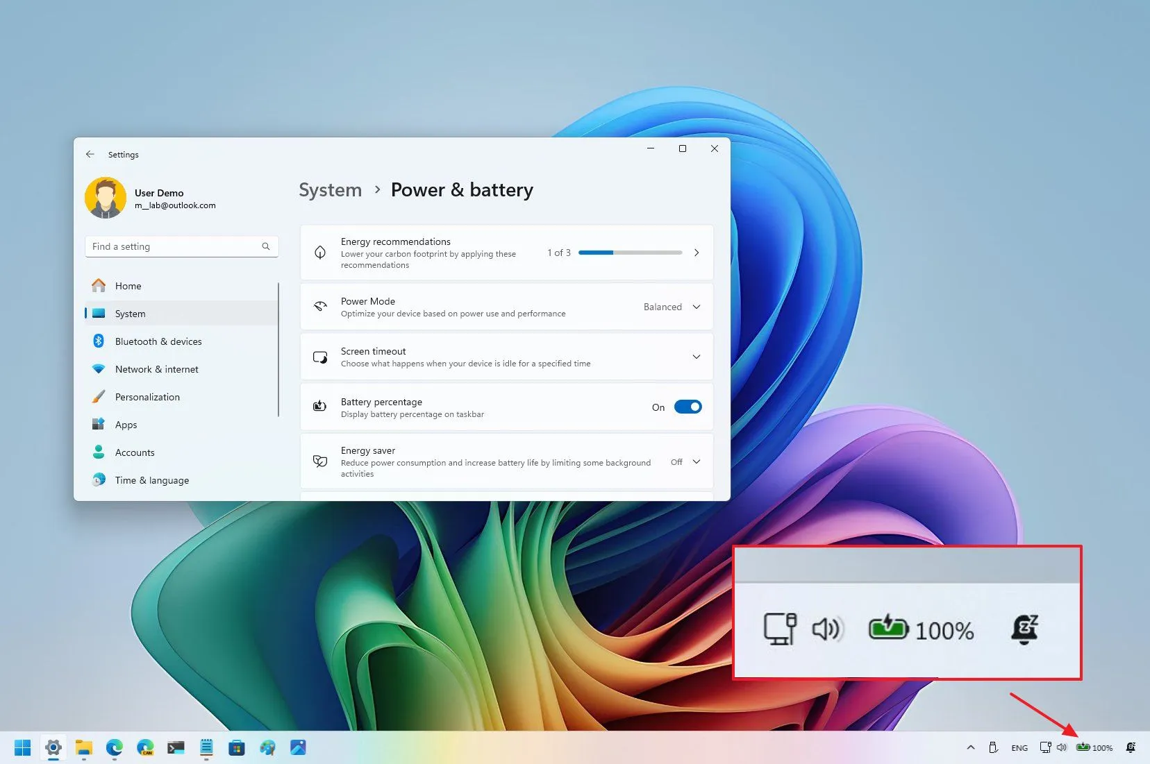 如何在 Windows 11 上的任务栏中启用电池百分比 - 数字指南