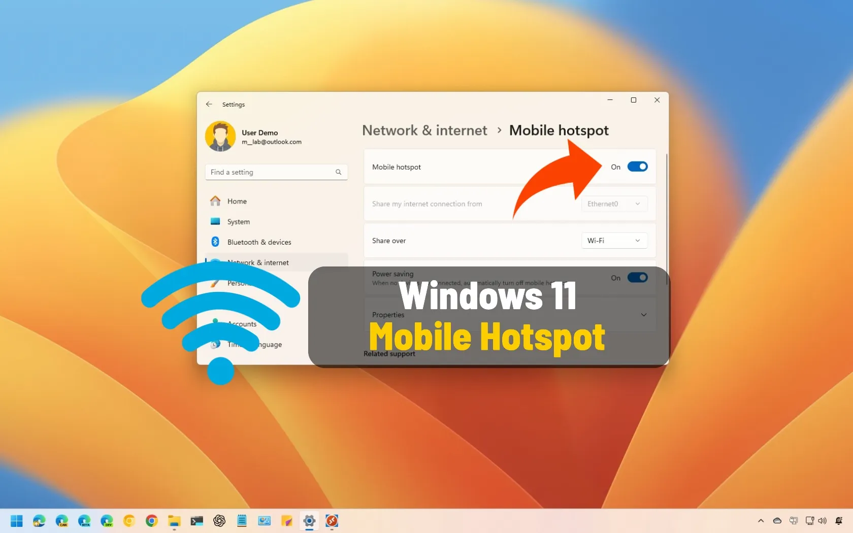 如何设置移动热点以在 Windows 11 上共享您的互联网 - 数字指南